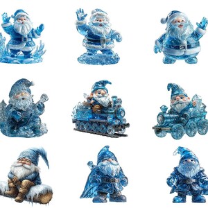 Frozen Gnomes Clipart Bundle | Snowy Winter Theme PNG | Cute Nordic ...