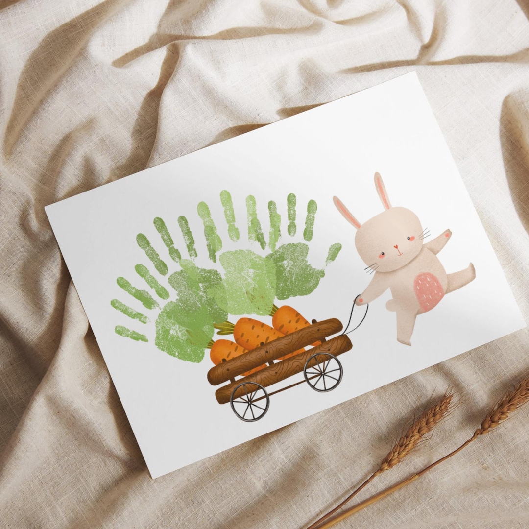 Editable Easter Bunny Handprint Craft | Printable Keepsake for Kids ...