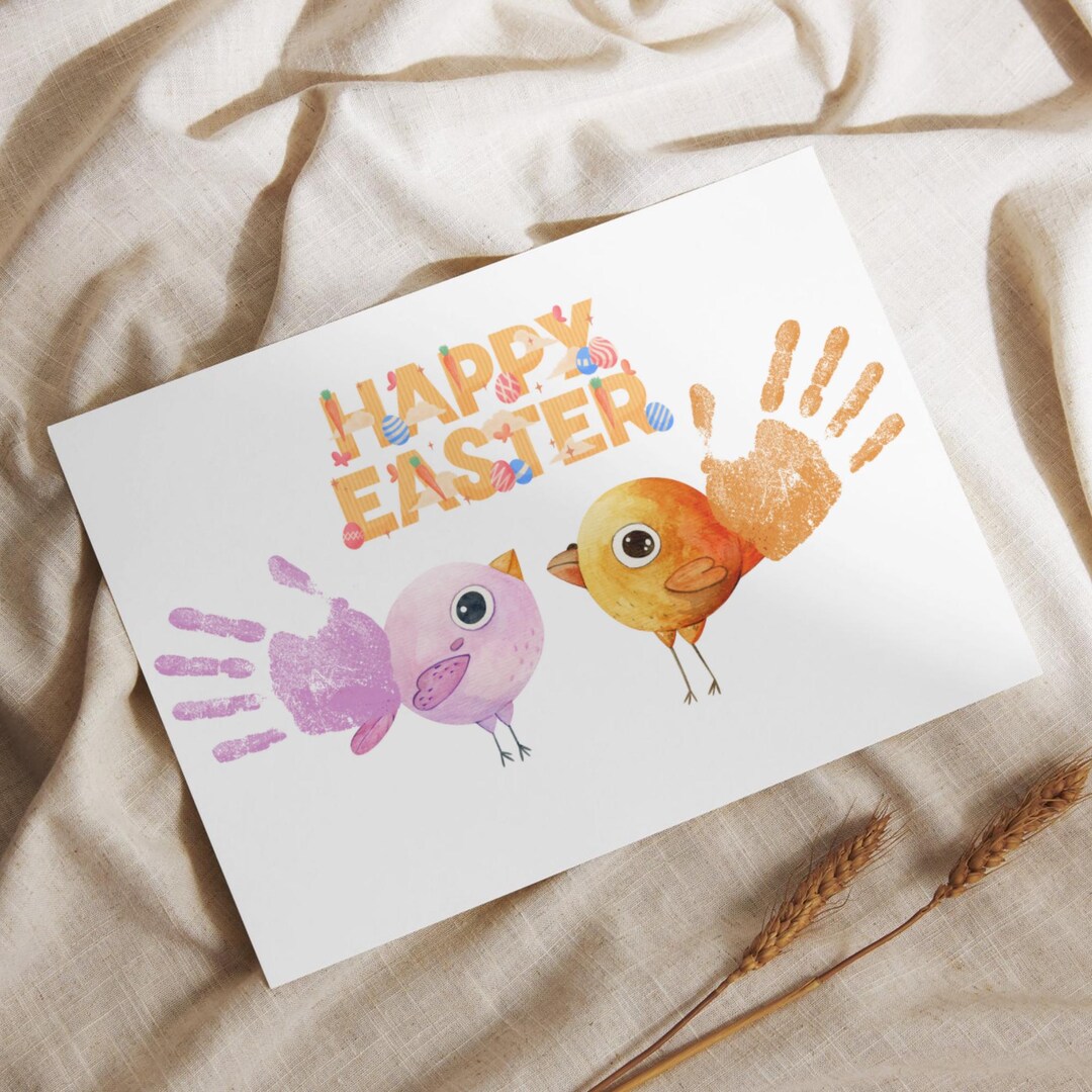 Editable Easter Birds Handprint Craft | Printable Keepsake for Kids ...