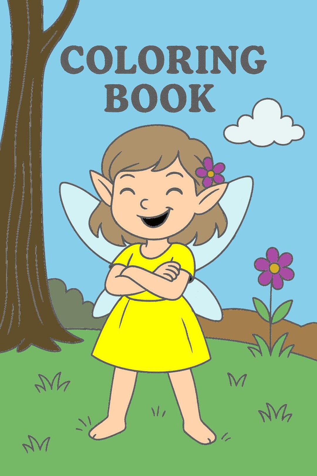 Printable Fairy Coloring Book for Kids – 10 Whimsical Woodland Fairy ...