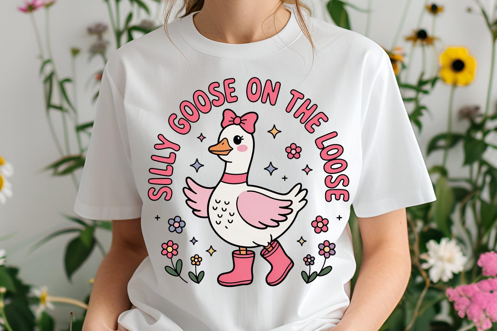 Silly Goose on the Loose Png, Funny Goose Meme Shirt, Adult Humor, Cute ...