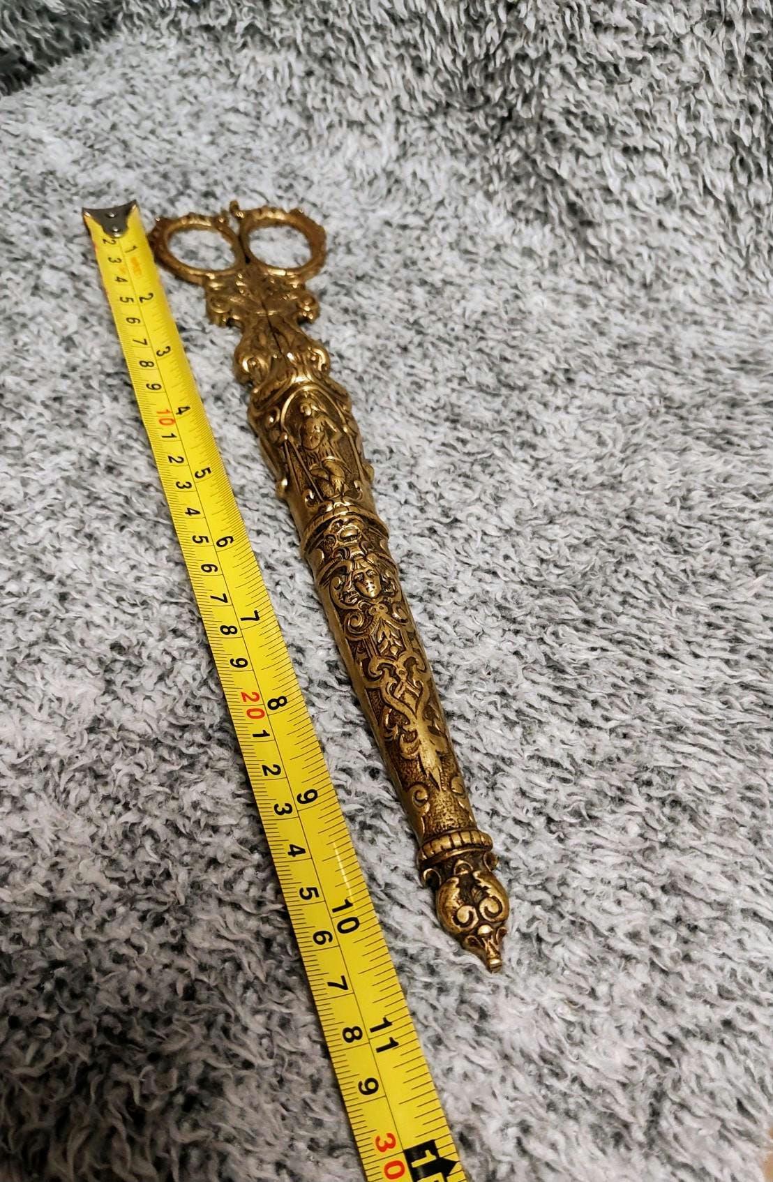 Antique German Victorian Desk Scissors Shears With Dolphin Handles Odd ...