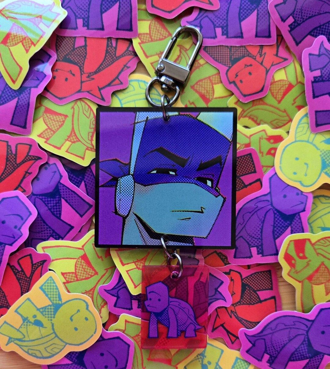 Big & Baby ROTTMNT Keychains - Etsy