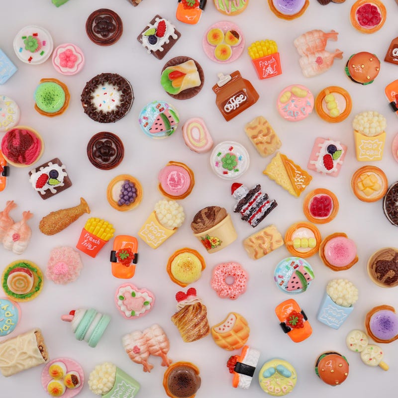 Mini Resin Snack Charms - Etsy