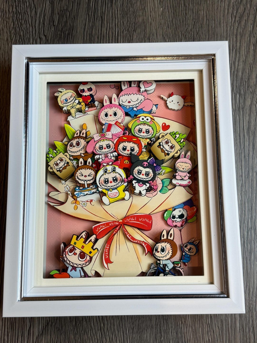 Labubu 3D Shadow Box Multilayer 3D Art, Anime Gift, Table or Wall Decor ...