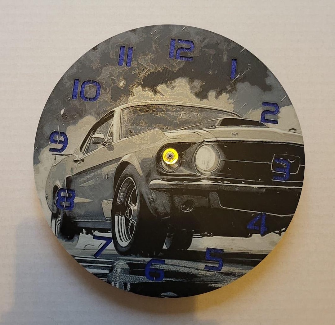 Ford Mustang Clock - Etsy