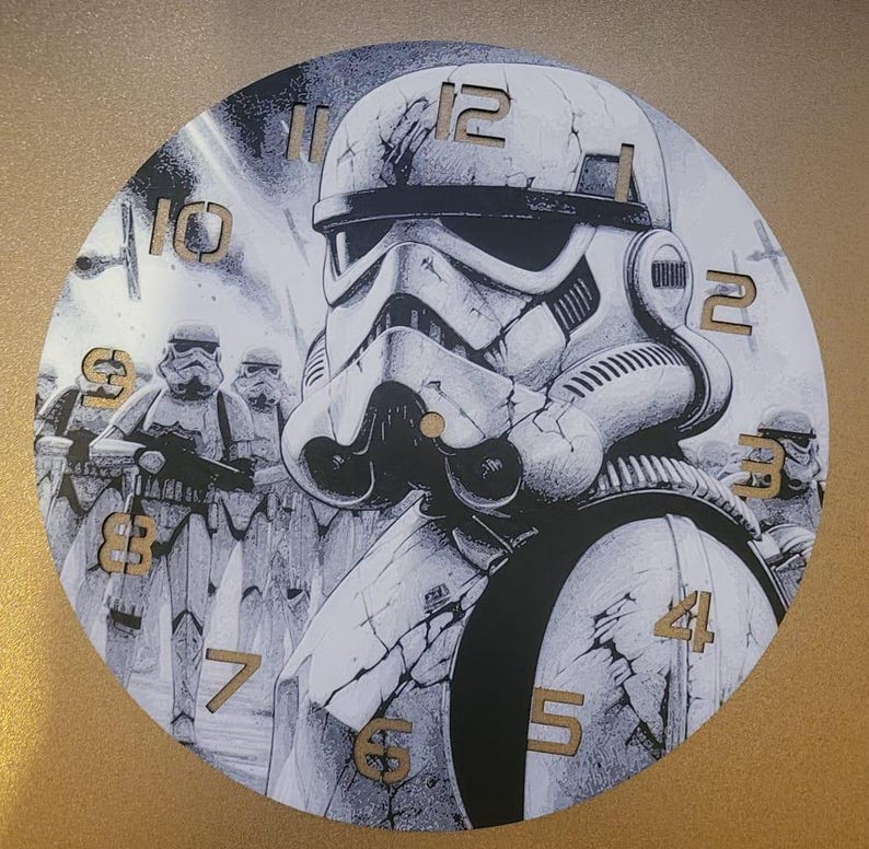 Storm Trooper Clock - Etsy