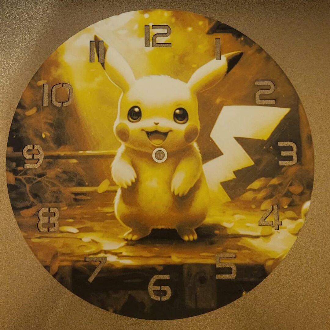 Pikachu Clock - Etsy