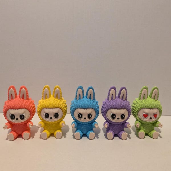 Pink Labubu Heart Eyes - Etsy