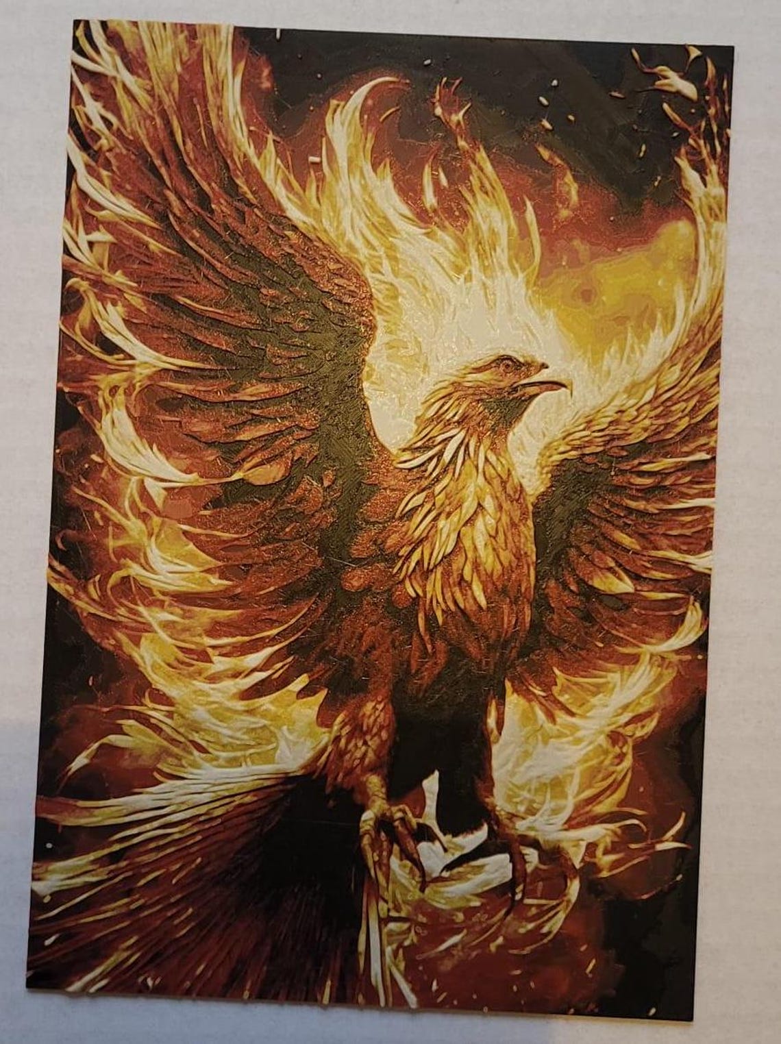 Fire Phoenix Wall Art - Etsy