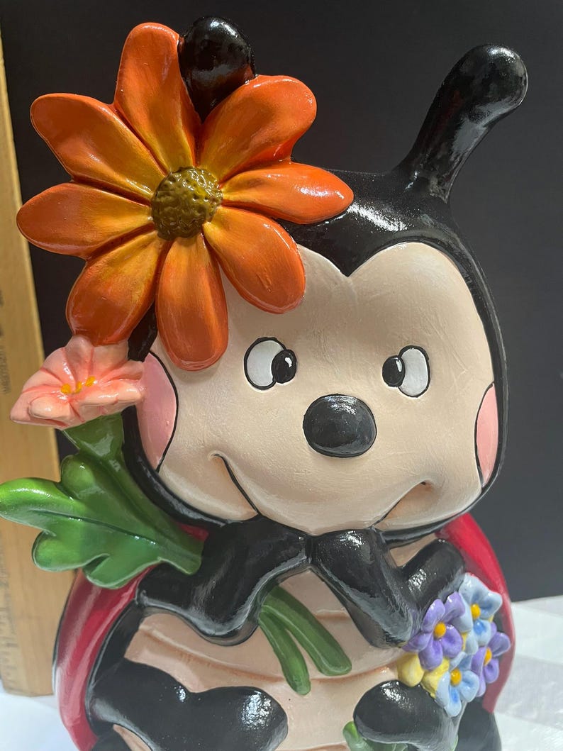 Ceramics, Lady Bug, Hand Painted, Yard Decor, Garden - Etsy