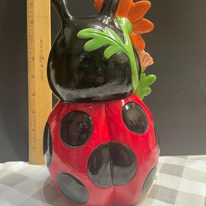 Ceramics, Lady Bug, Hand Painted, Yard Decor, Garden - Etsy