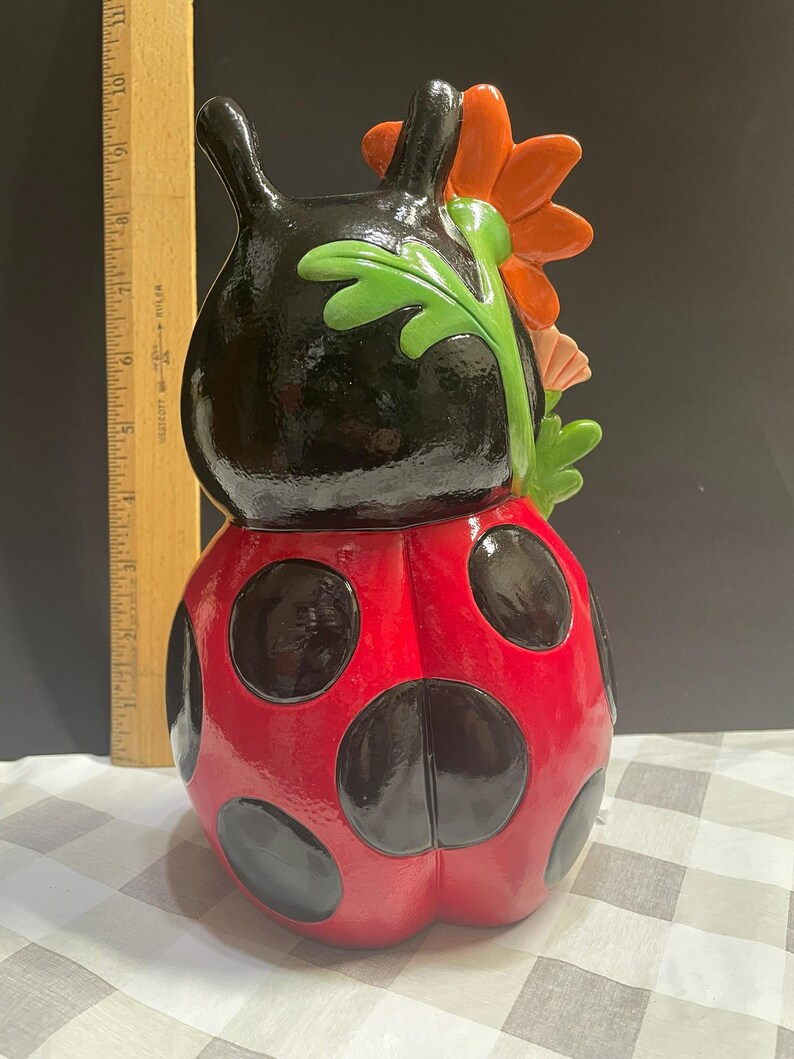 Ceramics, Lady Bug, Hand Painted, Yard Decor, Garden - Etsy