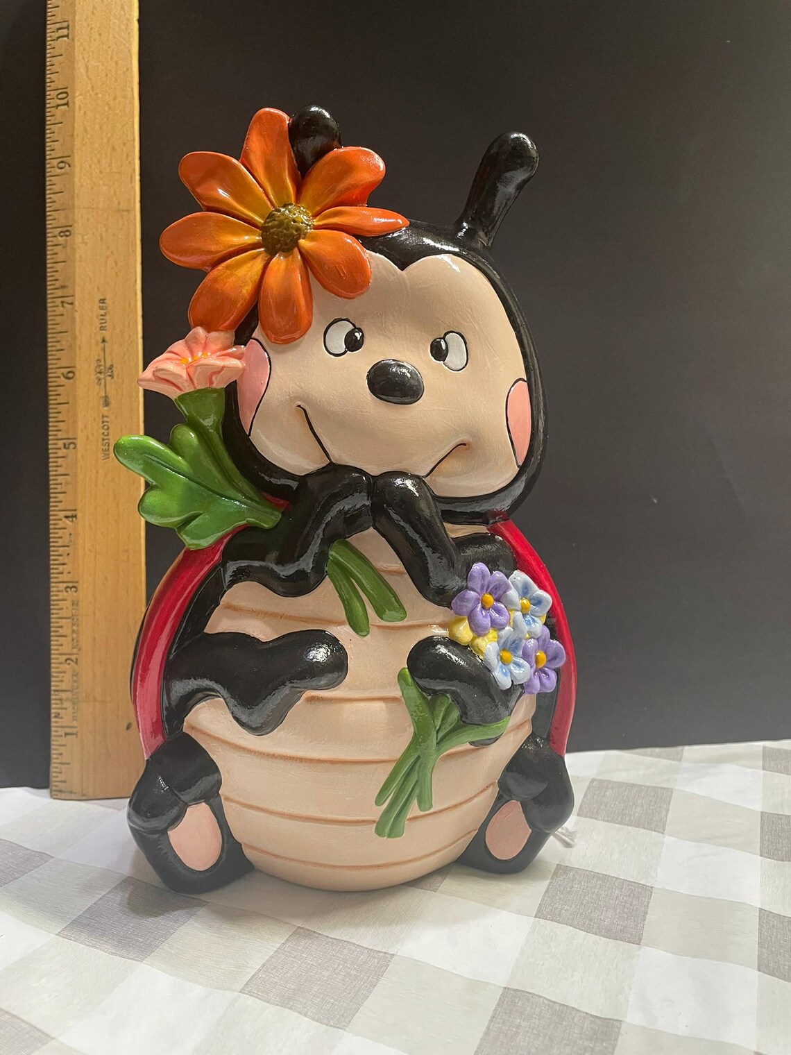 Ceramics, Lady Bug, Hand Painted, Yard Decor, Garden - Etsy
