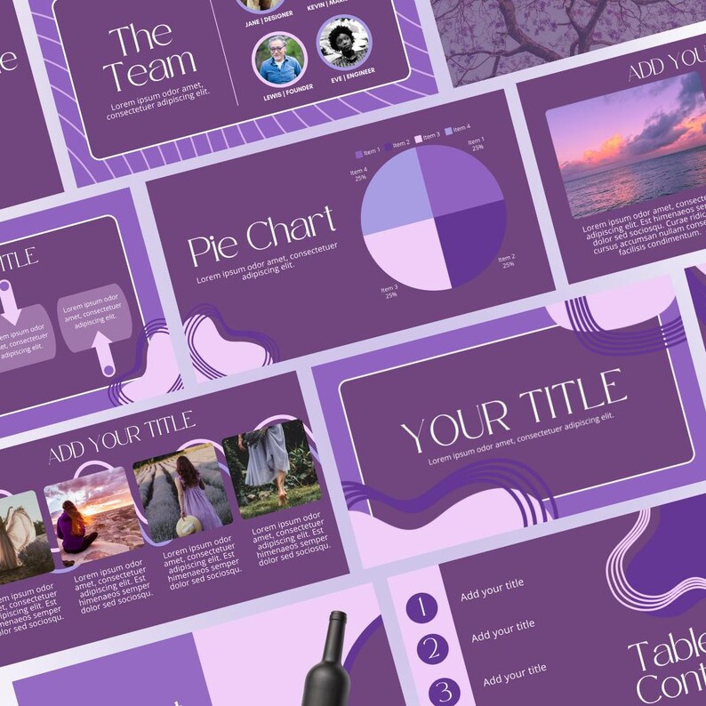 Plantilla de PowerPoint Plantilla de PowerPoint editable Diseño de lavanda Recurso para el aula ...