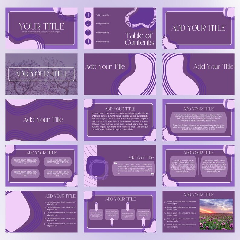 Plantilla de PowerPoint Plantilla de PowerPoint editable Diseño de lavanda Recurso para el aula ...