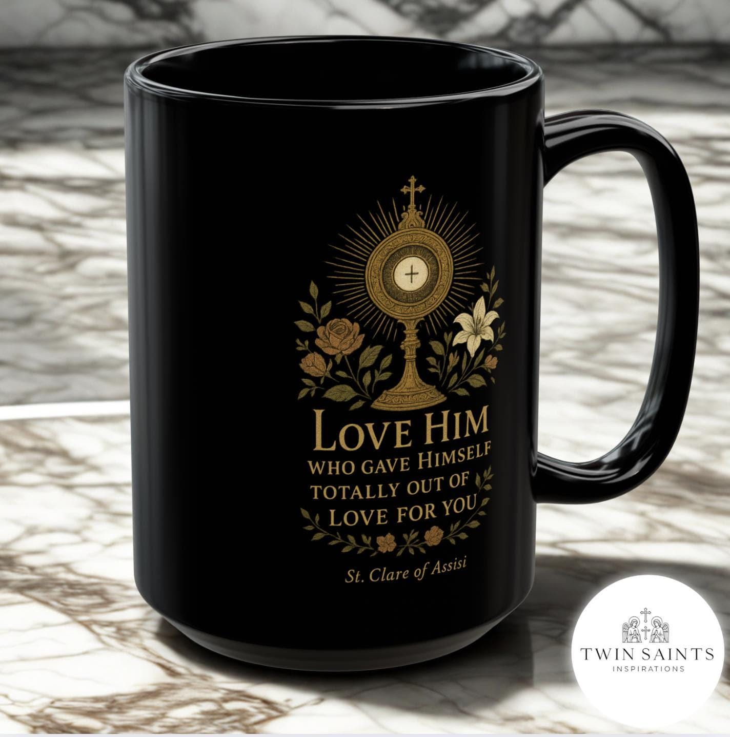 Catholic Eucharist Mug - Monstrance Coffee Cup, Catholic Mug, St. Clare ...