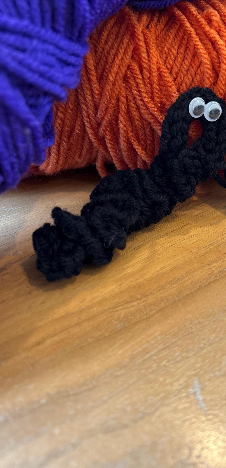 Handmade Crochet Worry Worm – a Cute Self-care Gift, Stress Reliever ...