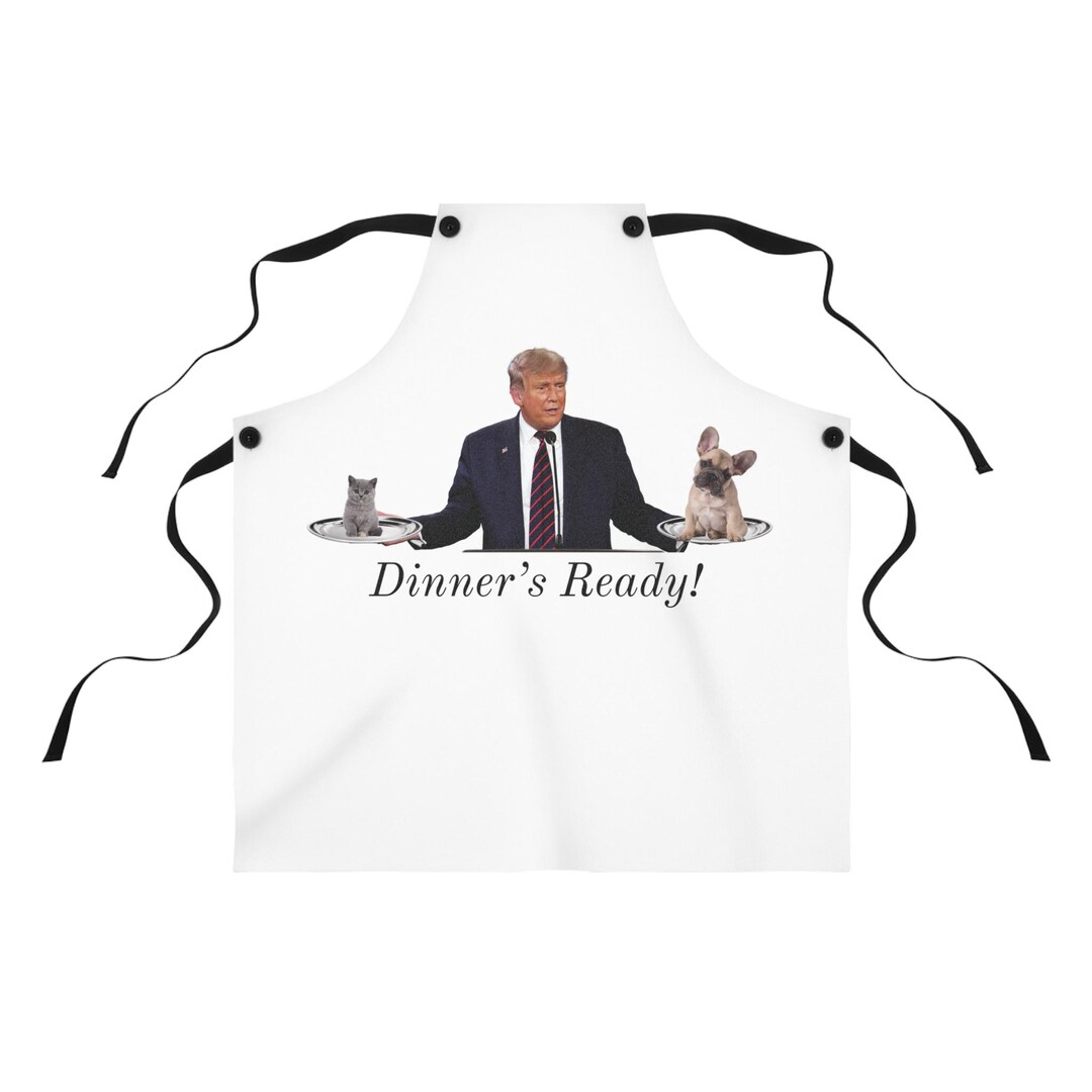 Trump-themed Apron: they're Eating the Cats & Dogs Funny Springfield ...