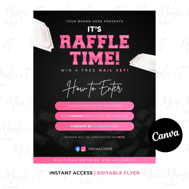 Raffle Posters - Etsy UK