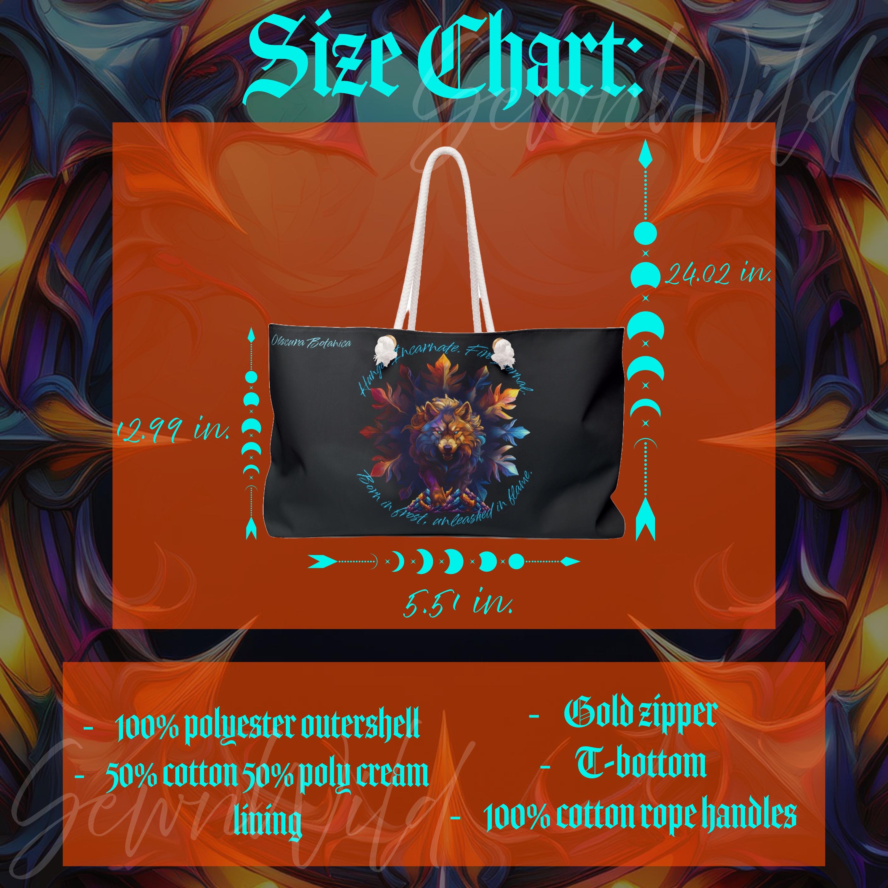 Oversized Tote Bag | Gothic Travel Bag | Dark Fantasy Carryall | Witchy ...
