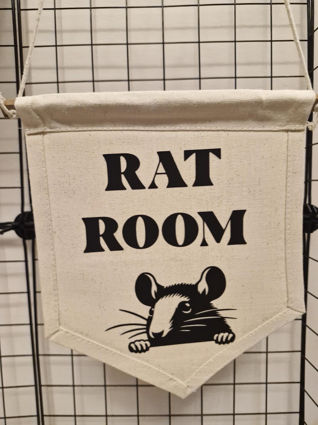 Rat Room Banner, Door Sign, Hanging Decor, Pet Room Sign - Etsy