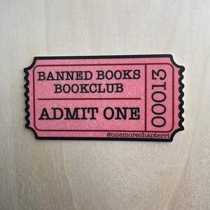 Banned Books Book Club Sticker- Book Sticker - Bookish Sticker - Kindle ...