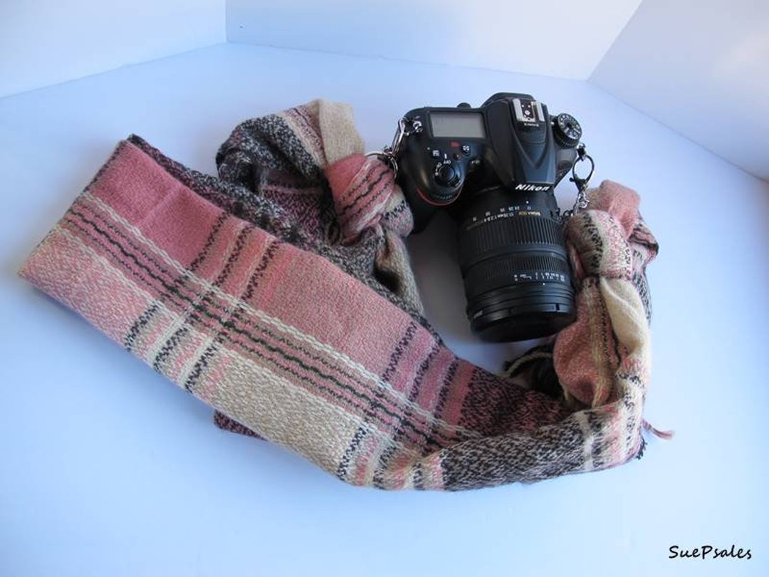 Camera Strap Scarf Camera Strap Pink Scarf Camera Strap - Etsy