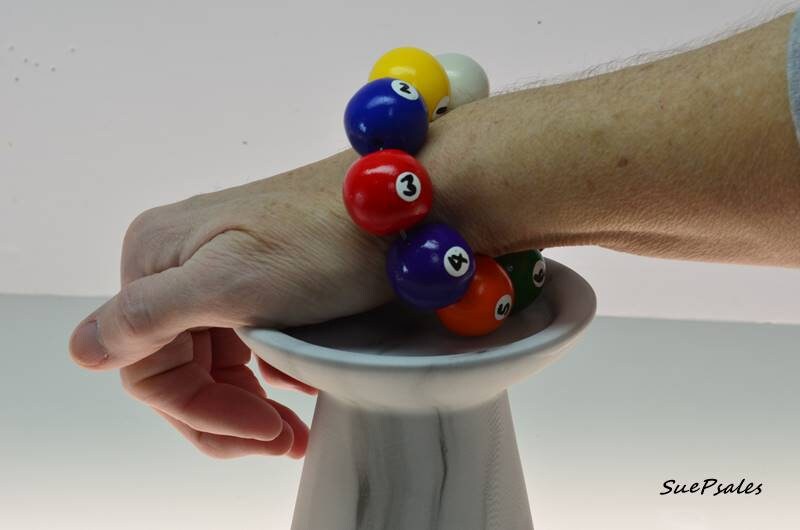 Pool Ball Bracelet 8 Ball Bracelet Polymer Clay Beaded - Etsy Canada