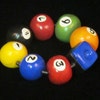 Pool Ball Bracelet, 8 Ball Bracelet, Polymer Clay, Beaded Bracelet ...