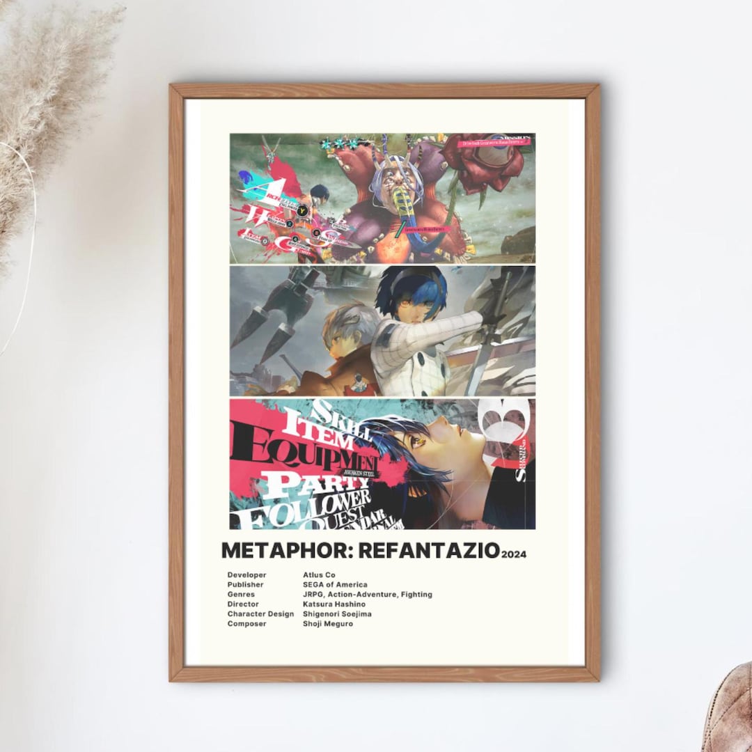 Metaphor Refantazio Game Aesthetic Digital Print | Indie Gaming Poster ...