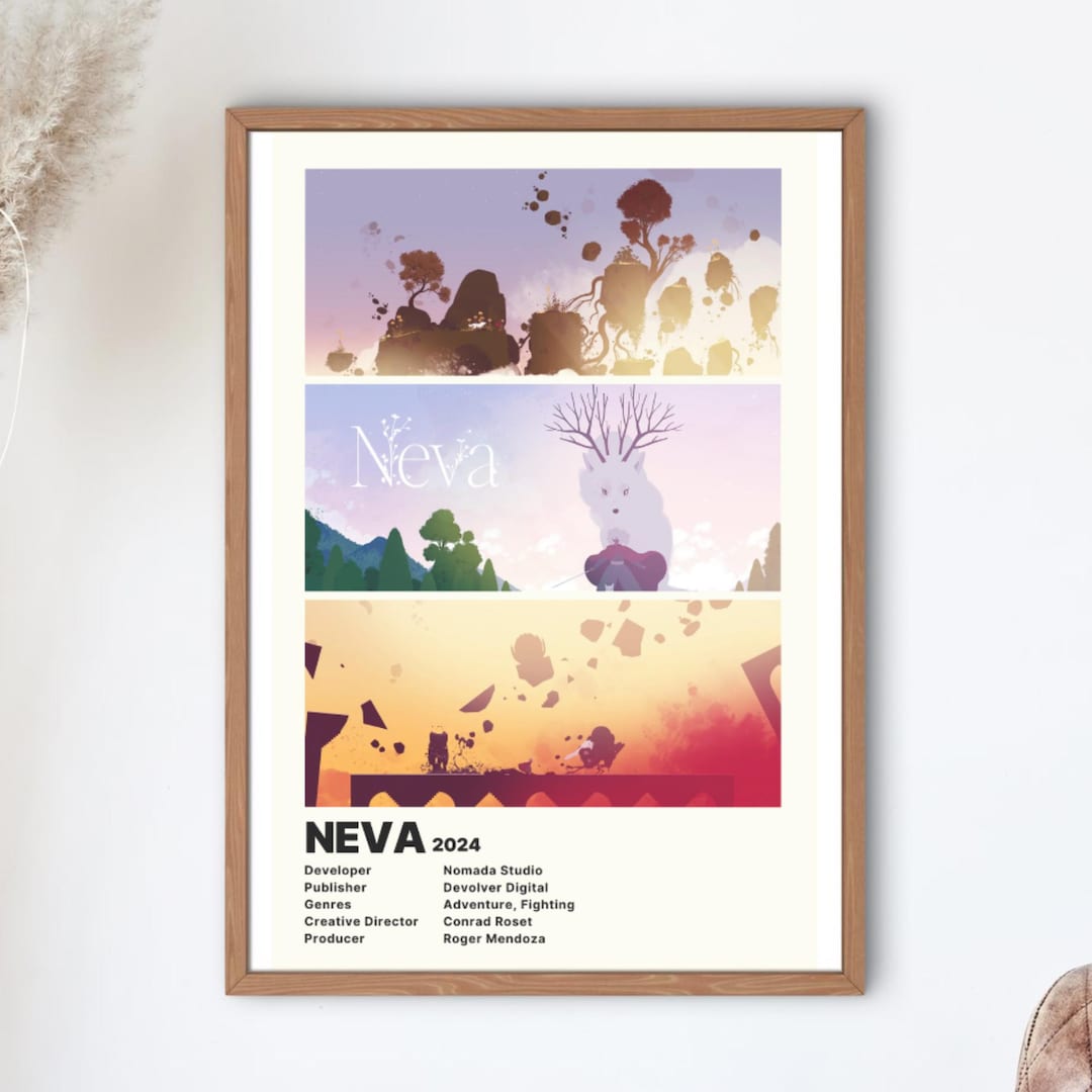 Neva Game Aesthetic Print | Indie Gaming Poster | Hanging Wall Decor ...