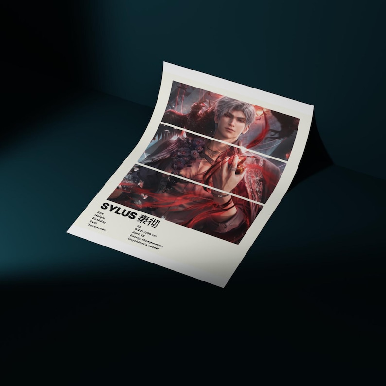 Sylus From Love and Deepspace Aesthetic Print | Fan Art Poster ...