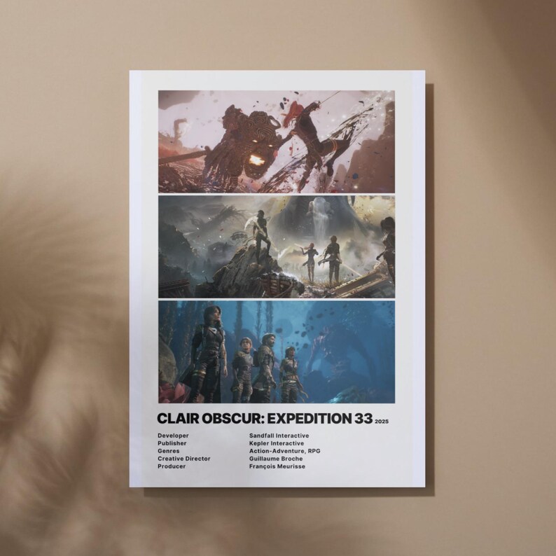 Clair Obscur Expedition 33 Game Poster: Minimalist Gaming Art Print - Etsy