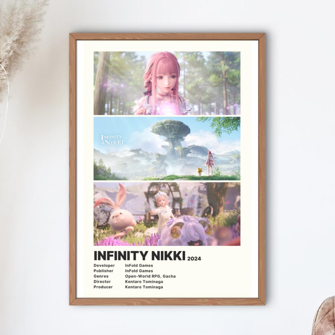 Infinity Nikki Game Aesthetic Print | Indie Gaming Poster | Hanging ...