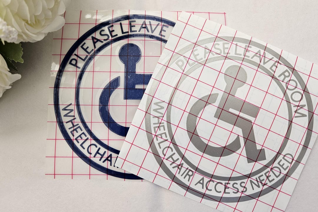Disabled Car Sticker | Wheelchair Access Car Window Decal - Etsy
