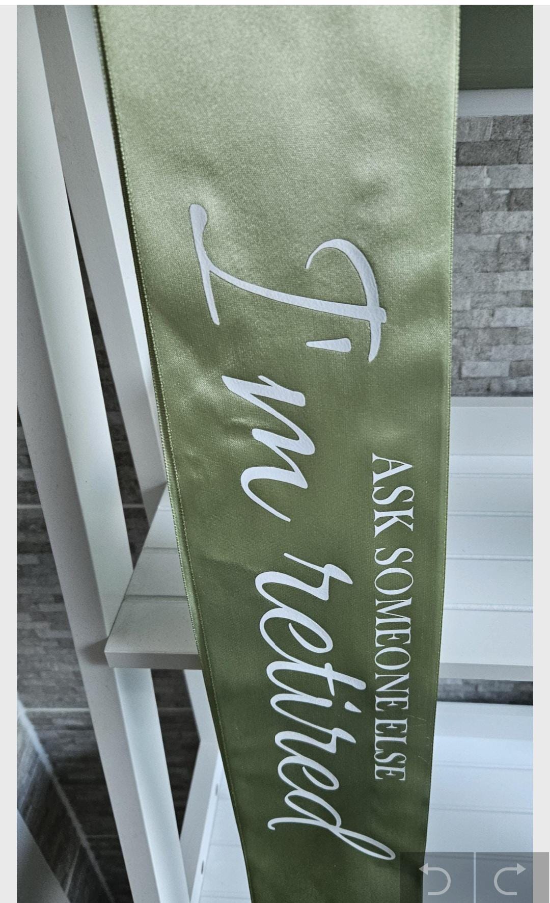 Retirement Celebration Sash | Retirement Party Personalised | Custom ...