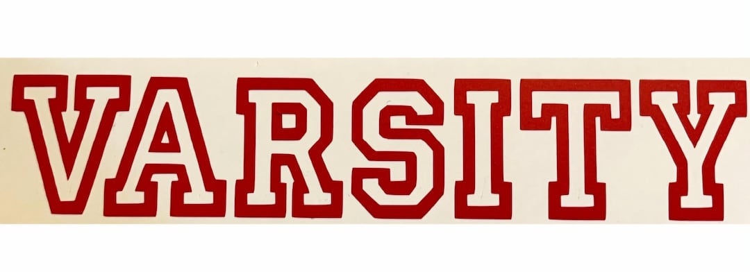 Custom Vinyl Decals | Varsity Lettering | College Letter Decals - Etsy