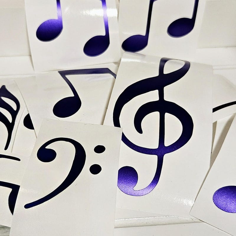 Music Notes Decal - Etsy