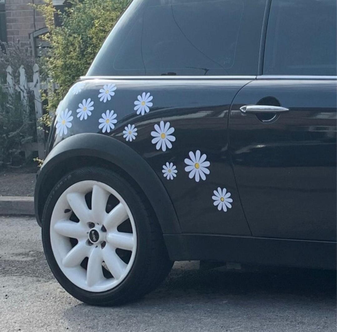12 X Daisy Car Decals | Toybox Decals | Window Daisy Stickers | Caravan ...