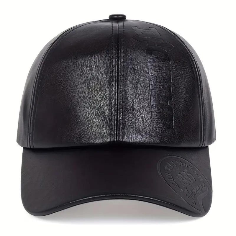 Leather Baseball Cap - Etsy
