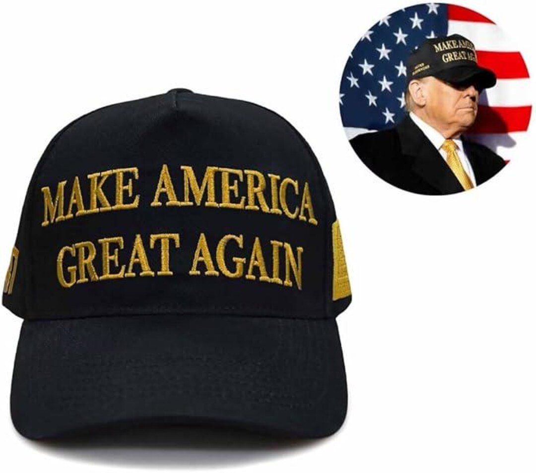 2024 MAGA Hat 45 47 Trump Support Gold MAGA - Etsy