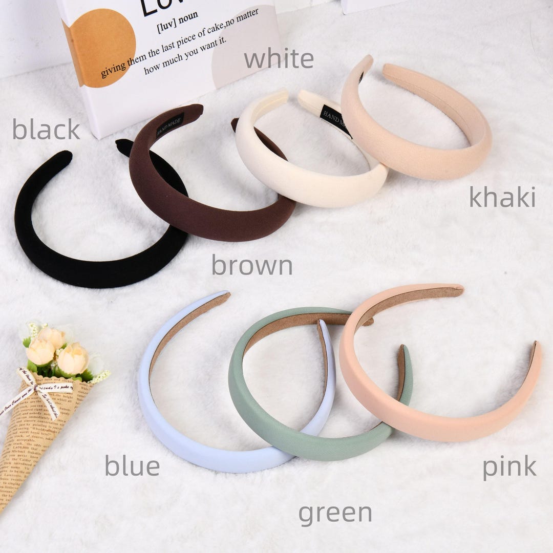 Simple Solid Color Headband, Knotted Headband, Plush Headband, Elegant ...