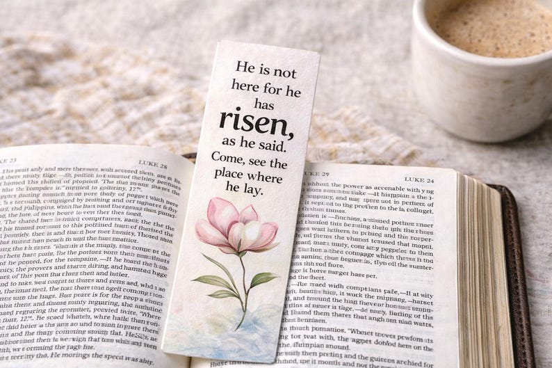 Christian Easter Bookmarks Printable | 20 Bible Verse | Scripture ...