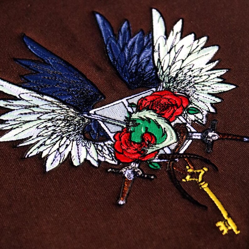 Aot Crest Embroidery Hoodie Attack on Titan Streetwear Embroidered ...