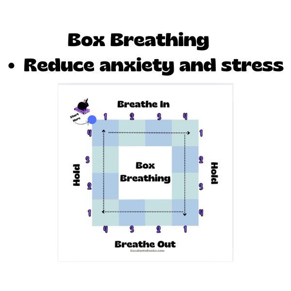 Box Breathing Worksheet - Etsy
