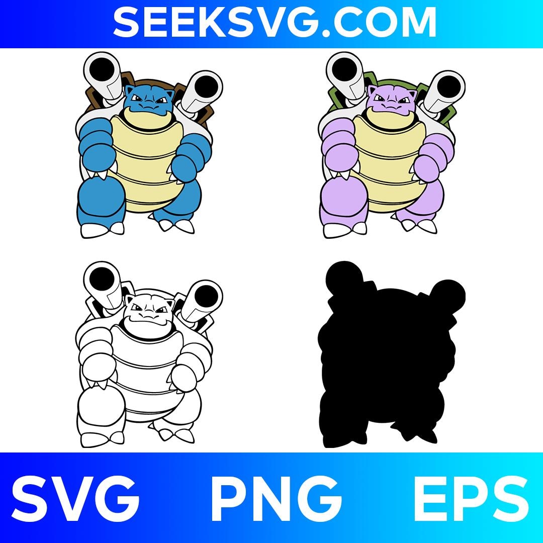 Pokemon Blastoise Shiny SVG, PNG, EPS - Etsy