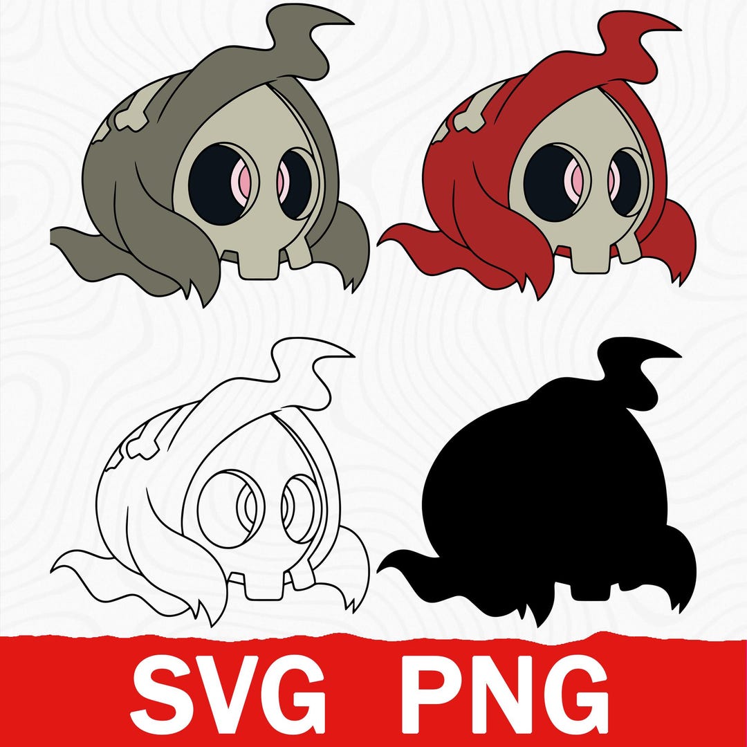 DUSKULL Shiny Pokemon Vector, Pokemon SVG, Pokemon Png, Duskull Graphic ...