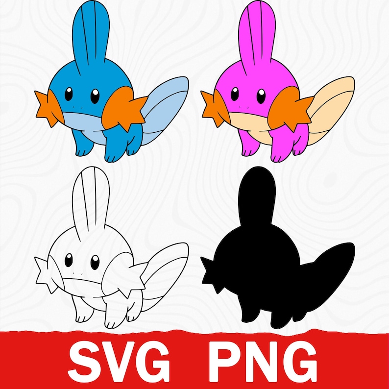 MUDKIP Shiny Pokemon Vector, Pokemon SVG, Pokemon Png, Mudkip Graphic ...