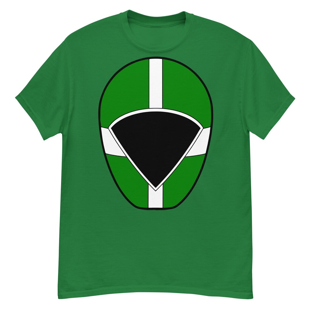 Power Rangers Lightspeed Rescue Green Ranger Helmet T-shirt - Etsy